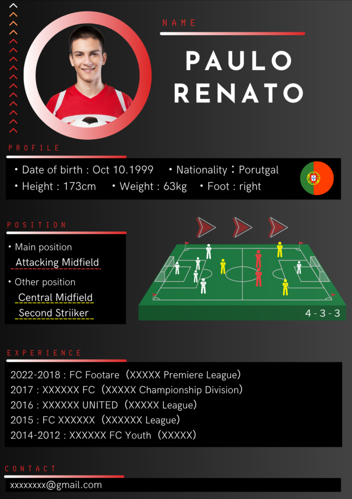 経歴書（CV）制作サービス | Footare フットアーレ